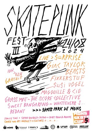 MONS SKATEPUNK FEST #3 - The Rockerill Art Industry / Charleroi